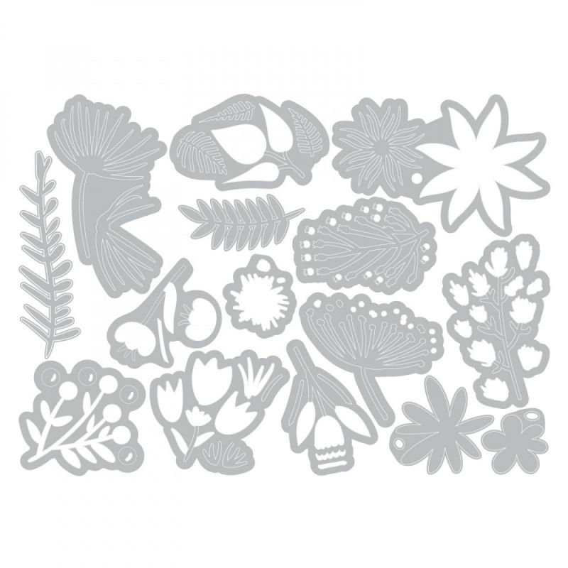 Fustella Thinlits Funky Florean 3 by Sizzix - VINCIART