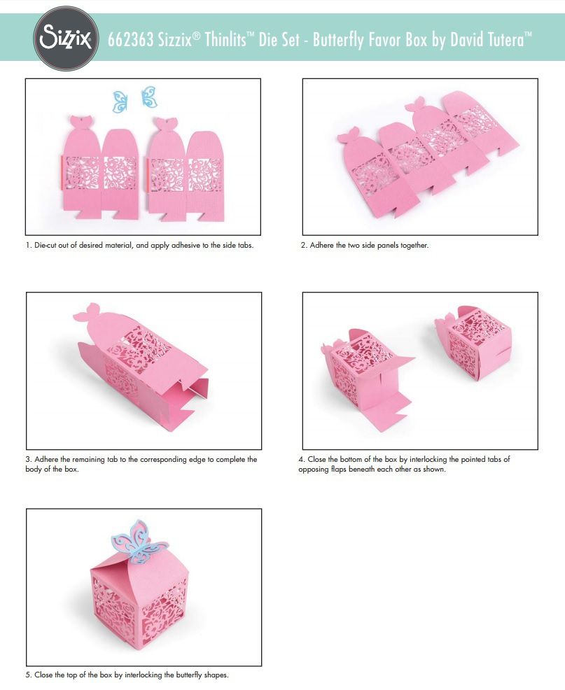 Fustella Butterfly Favor Box - VINCIART