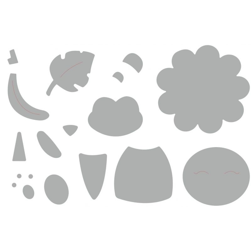 Fustella Animali della Giungla (jungle animals) by Sizzix - VINCIART